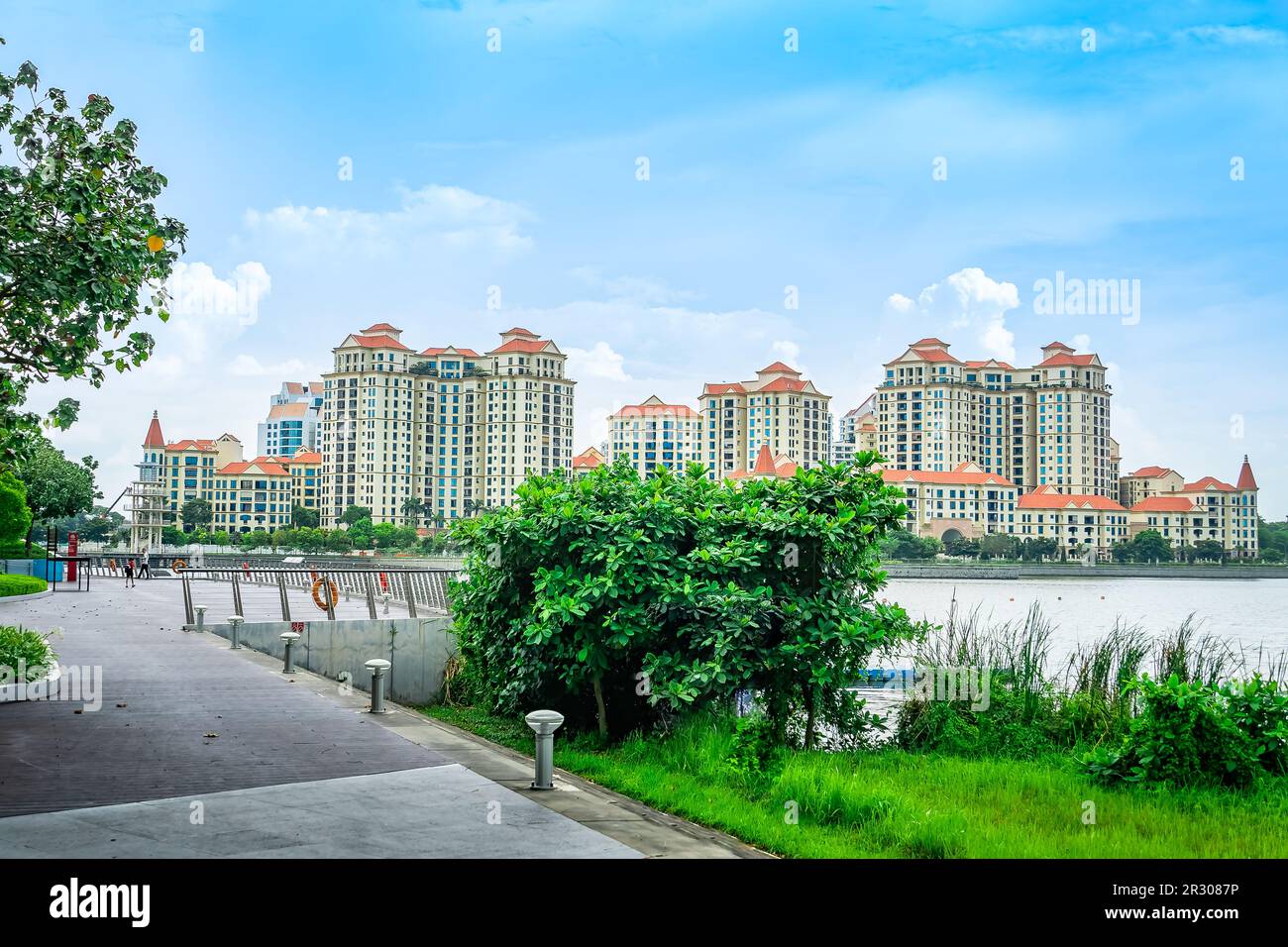 Riverside walk of Singapore Sports Hub. It is a sports and recreation ...