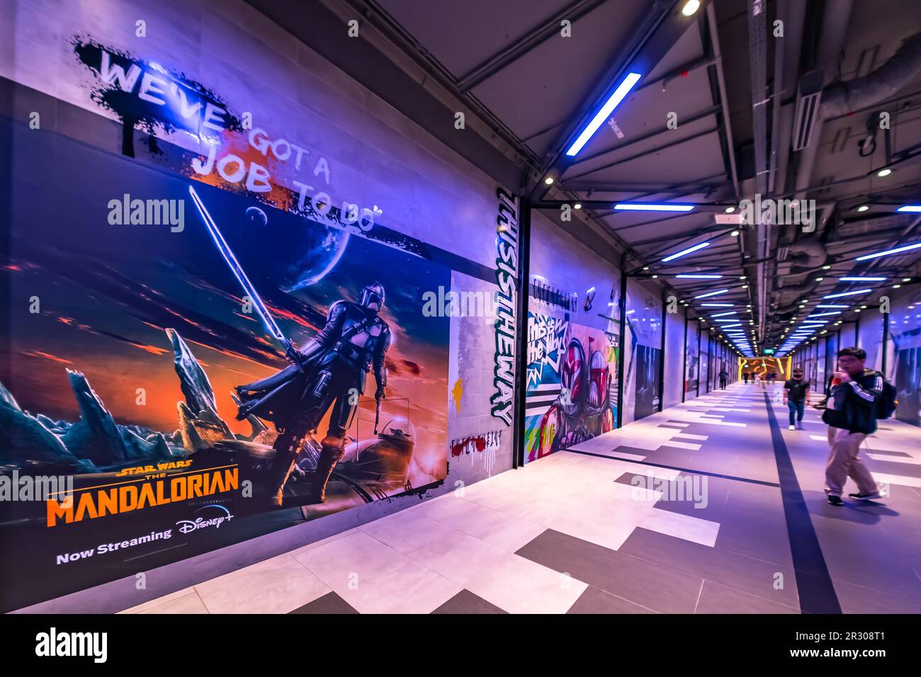 Beautiful underground passageway linking City Hall MRT to Funan Mall in ...