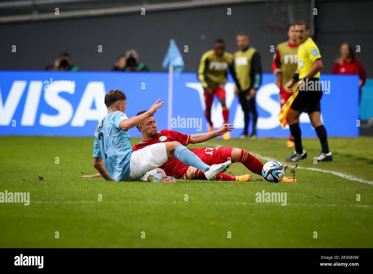 La Plata, Argentina. 21st May, 2023. (L-R) Ilay Feingold of Israel and ...