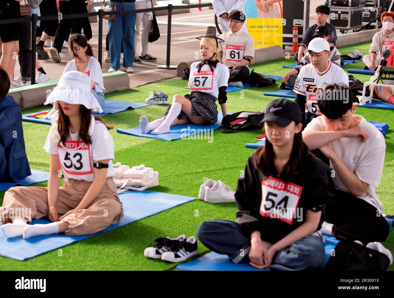 Space-out Competition, May 21, 2023 : People participate in a Space-out ...