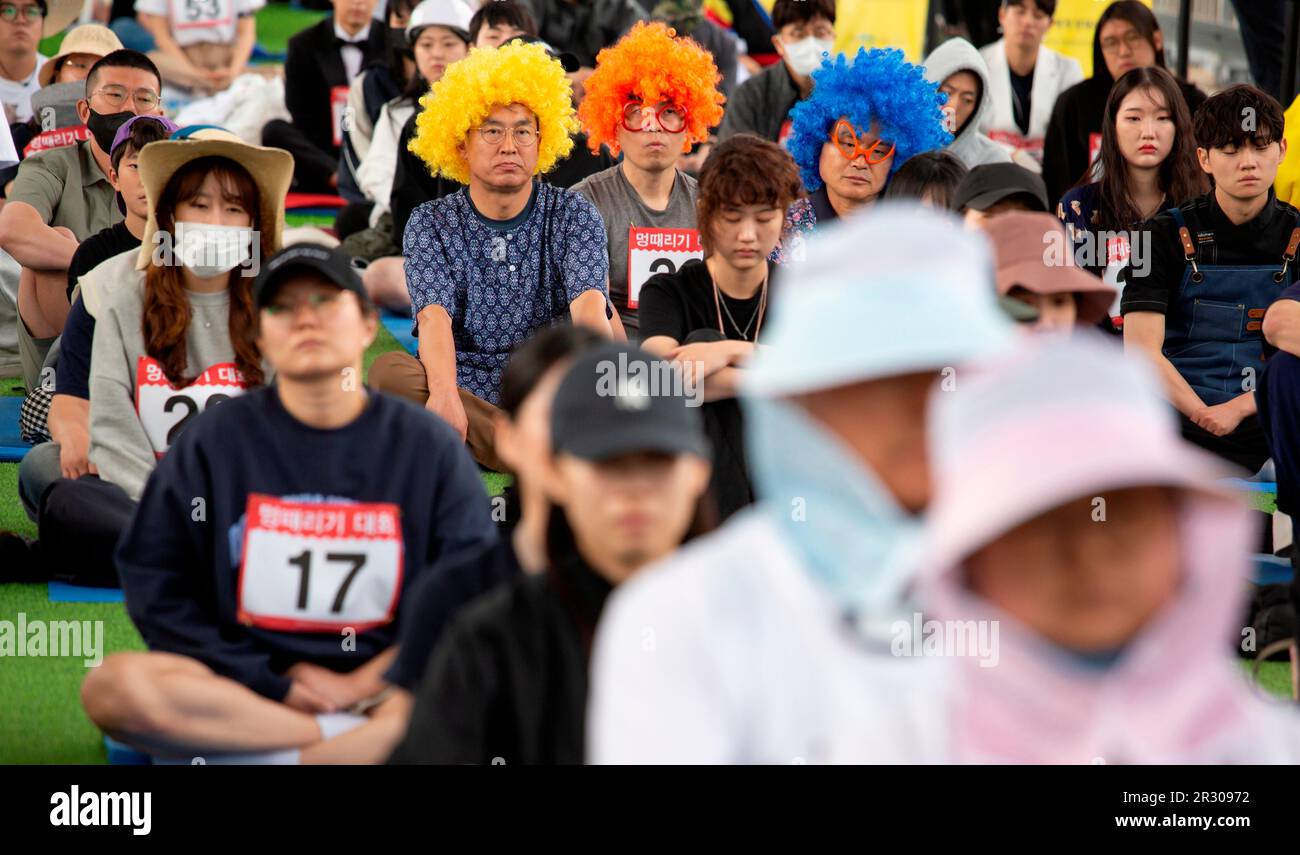 Space-out Competition, May 21, 2023 : People participate in a Space-out ...