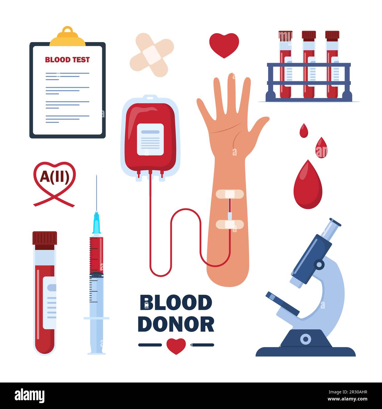 Blood transfusion, blood donation set. Hematology icons. Donate Blood ...