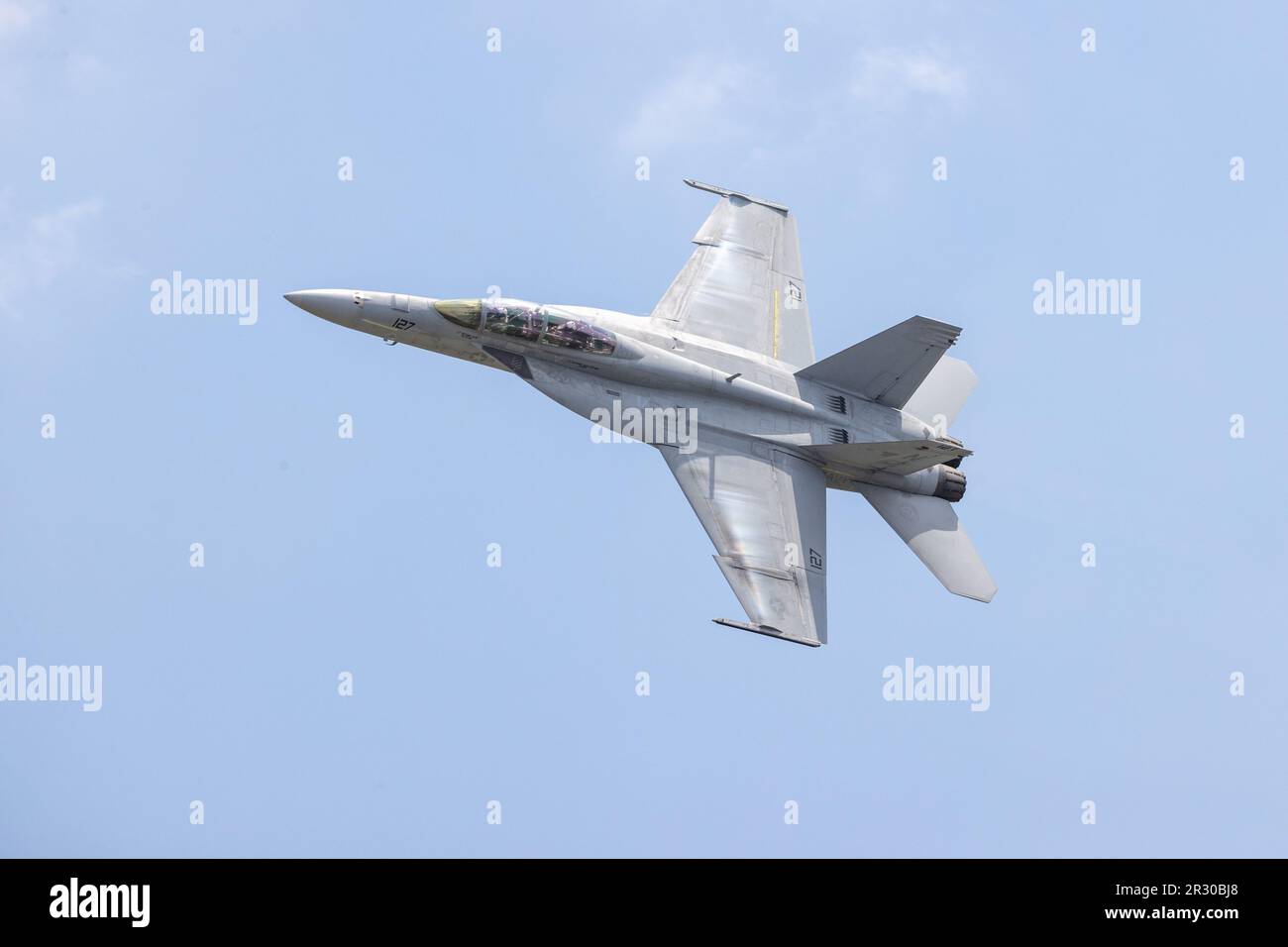 F18 super hornet performs 10th chennault airshow hi-res stock ...
