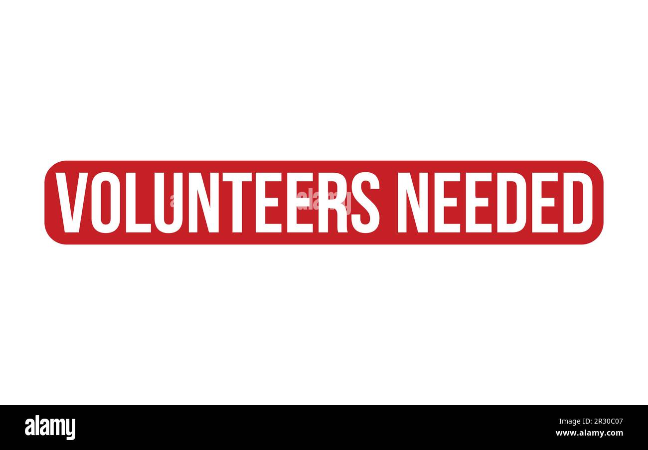 Red Volunteers Needed Rubber Stamp Seal Vector Stock Vector Image & Art ...