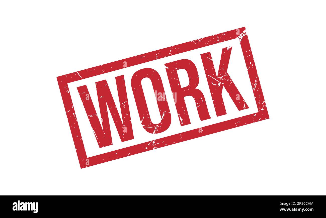Work Rubber Stamp Seal Vector Stock Vector Image & Art - Alamy