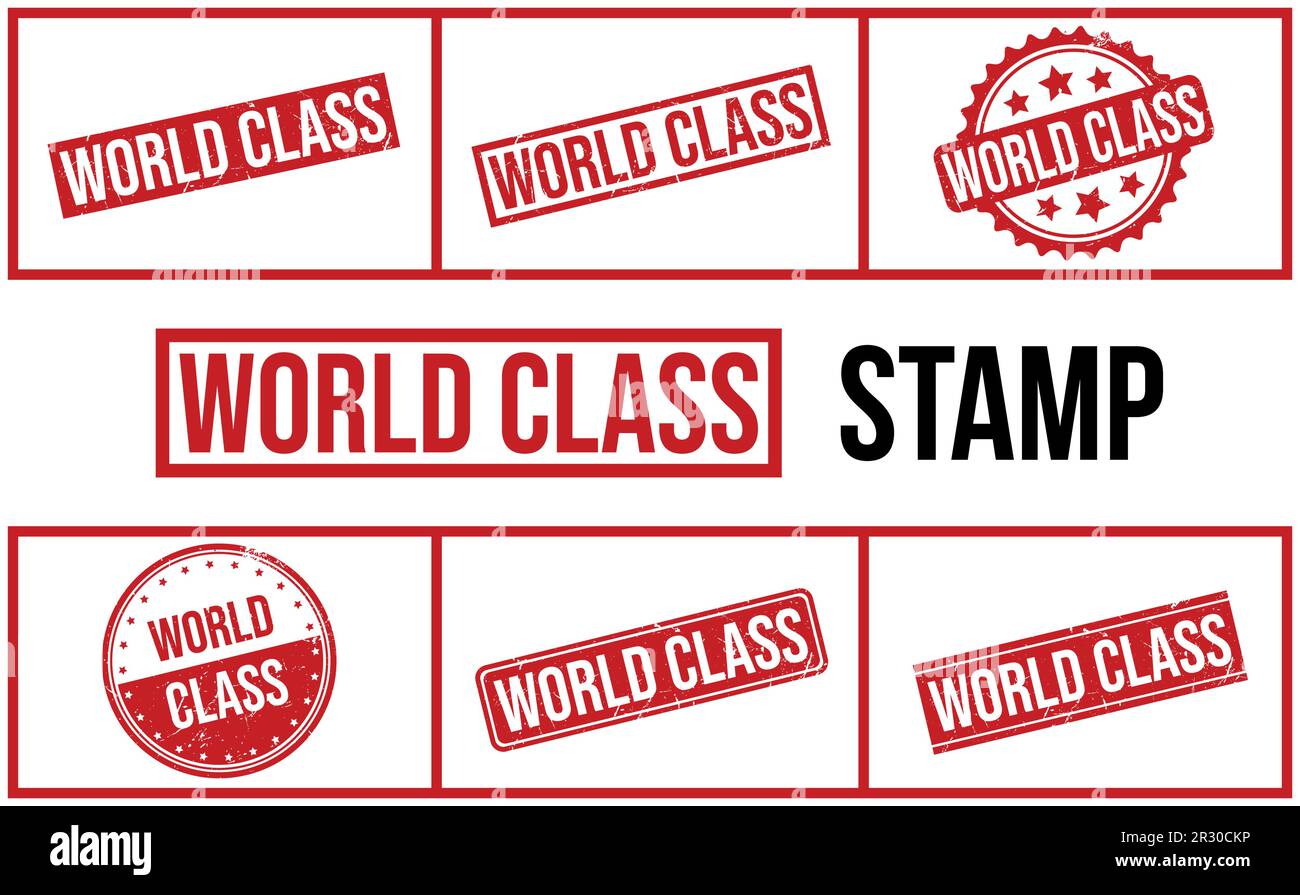 World class stamp Stock Vector Images - Alamy