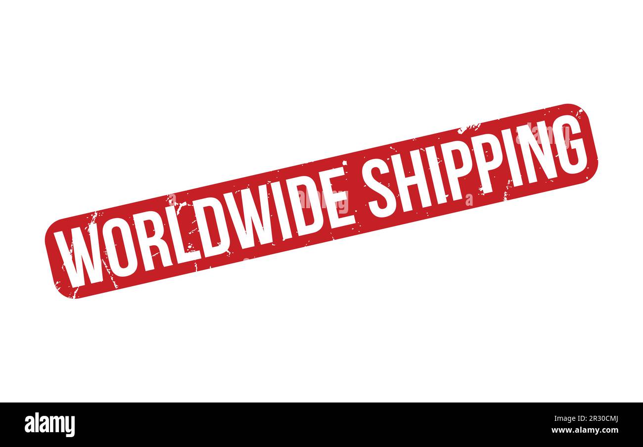Worldwide shipping sticker hi-res stock photography and images - Alamy