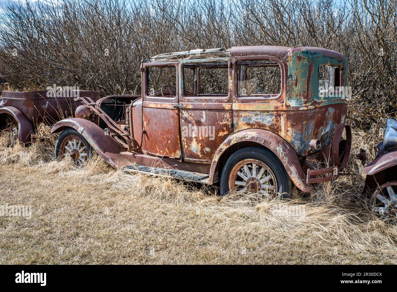 Vintage wooden car body hi-res stock photography and images - Alamy