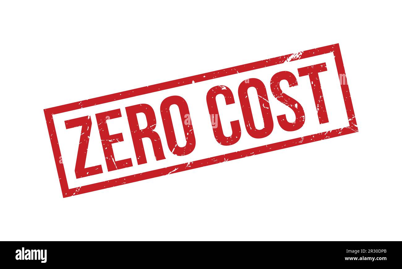 Zero Cost Rubber Stamp Seal Vector Stock Vector Image & Art - Alamy