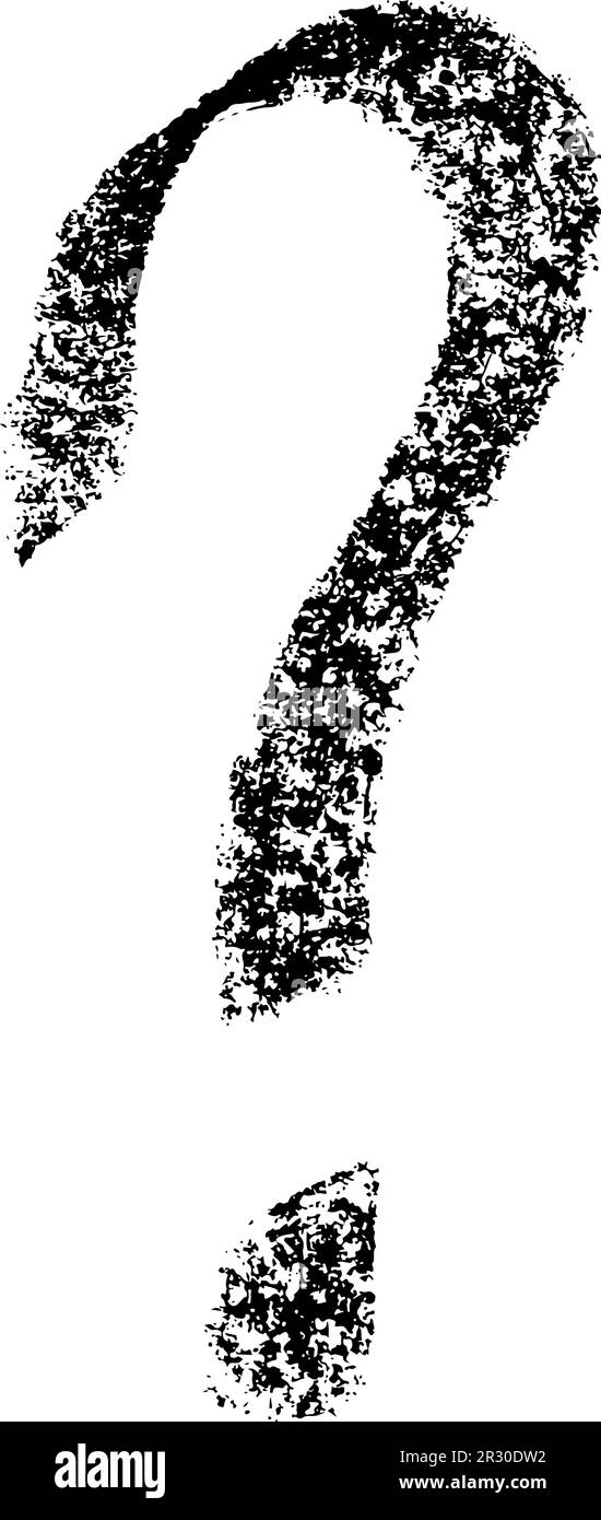 Chalk Textured Question Mark Sign Stock Vector Image & Art - Alamy