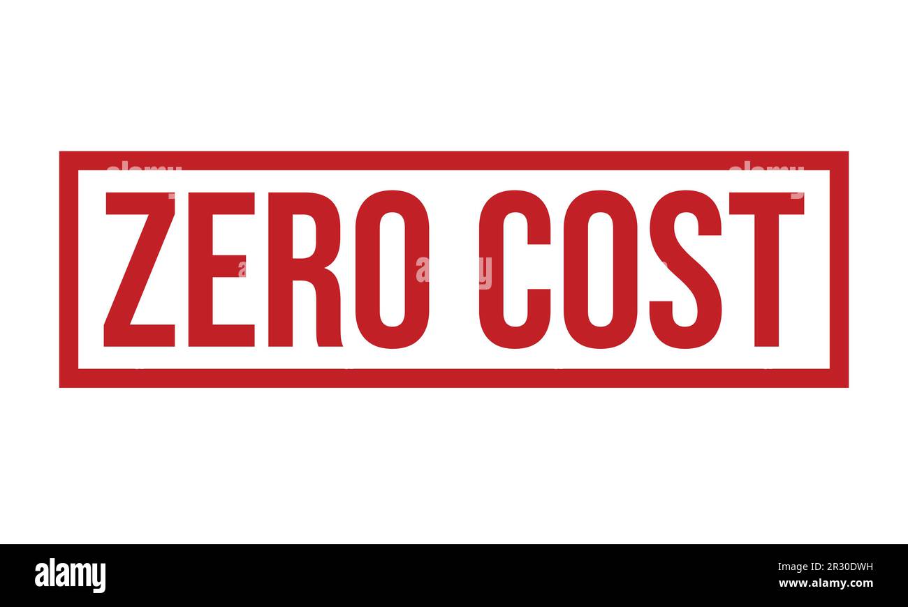 Zero Cost Rubber Stamp Seal Vector Stock Vector Image & Art - Alamy