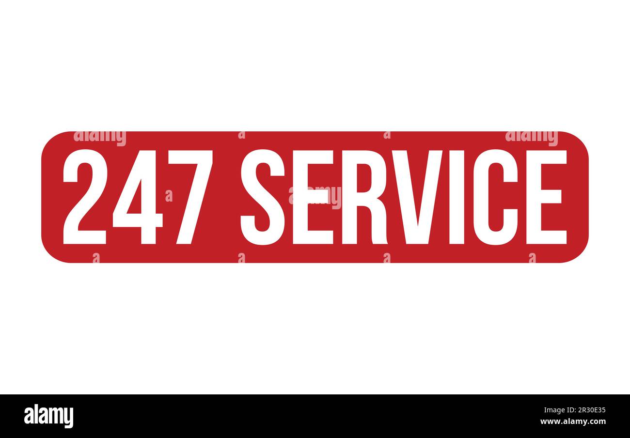 247 Service Rubber Stamp Seal Vector Stock Vector Image & Art - Alamy