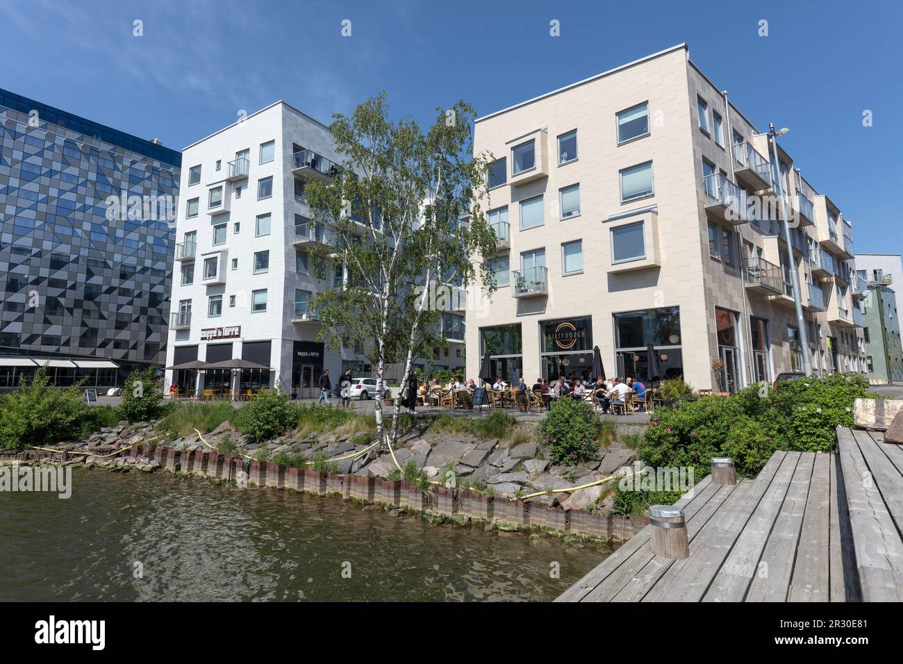 Offices, homes and cafe, restauarnt in Lindholmshamnen in Lindholmen ...