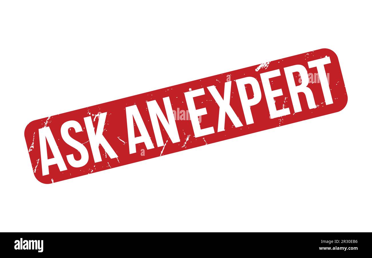 Red Ask An Expert Rubber Stamp Seal Vector Stock Vector Image & Art - Alamy