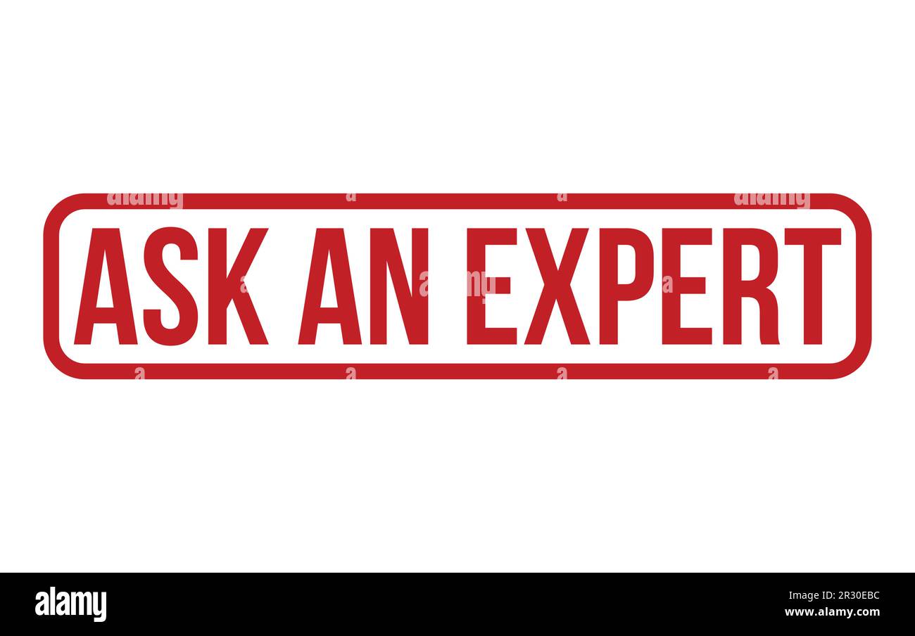 Red Ask An Expert Rubber Stamp Seal Vector Stock Vector Image & Art - Alamy