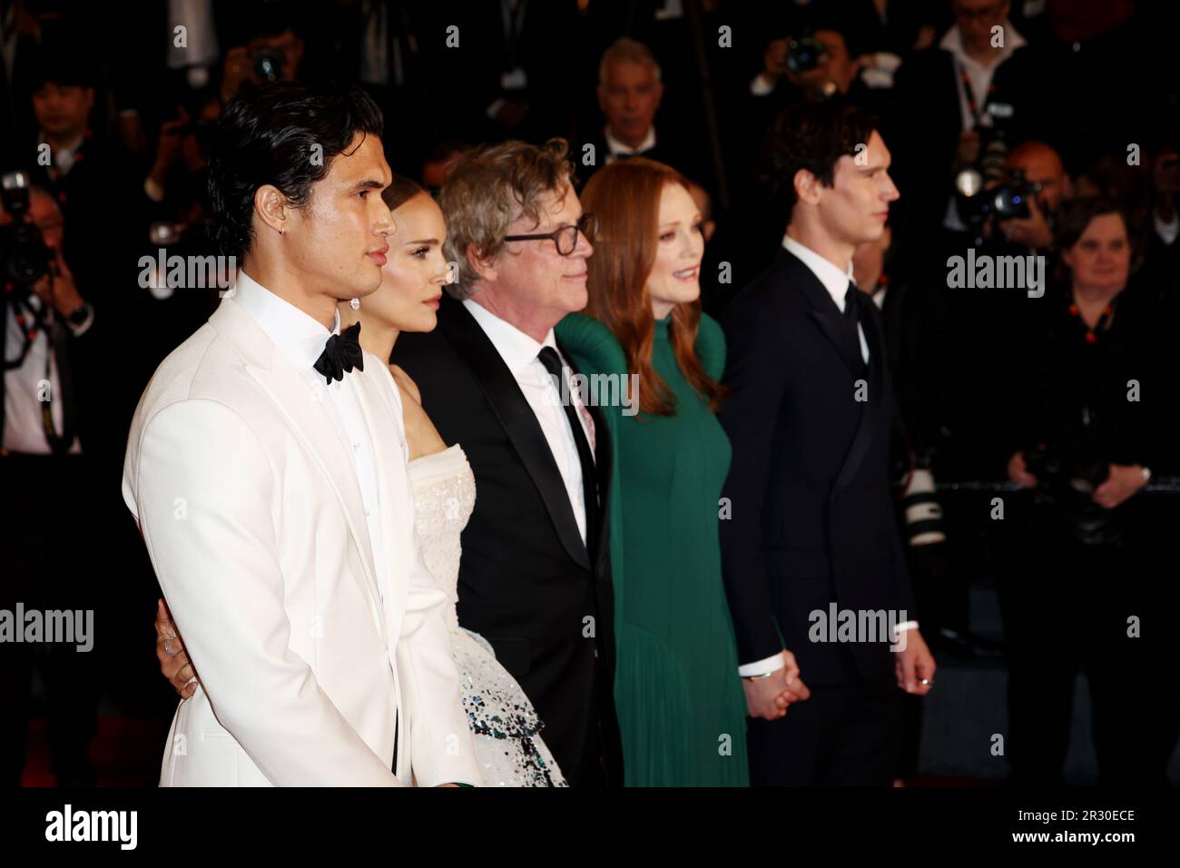 Cannes, France. 22nd May, 2023. CANNES, France on 20. MAY 2023; Cory Michael Smith, Julianne ...