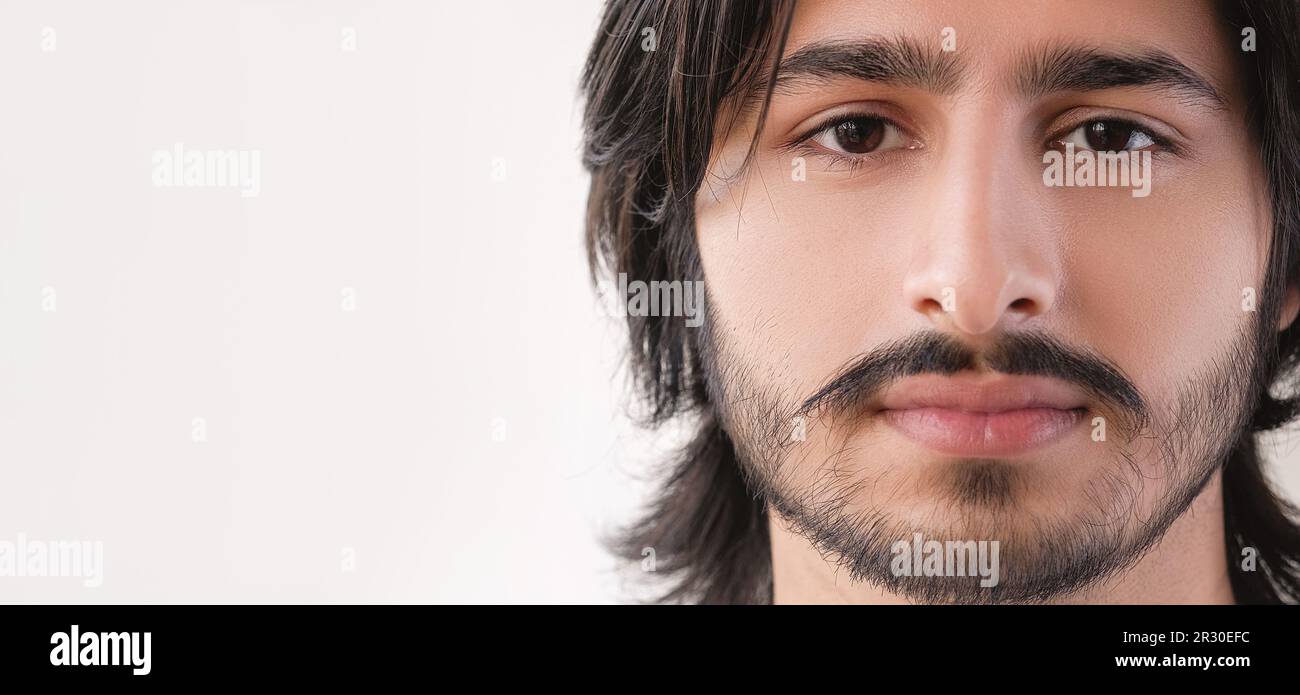 Serious face strict expression guy confident look Stock Photo - Alamy