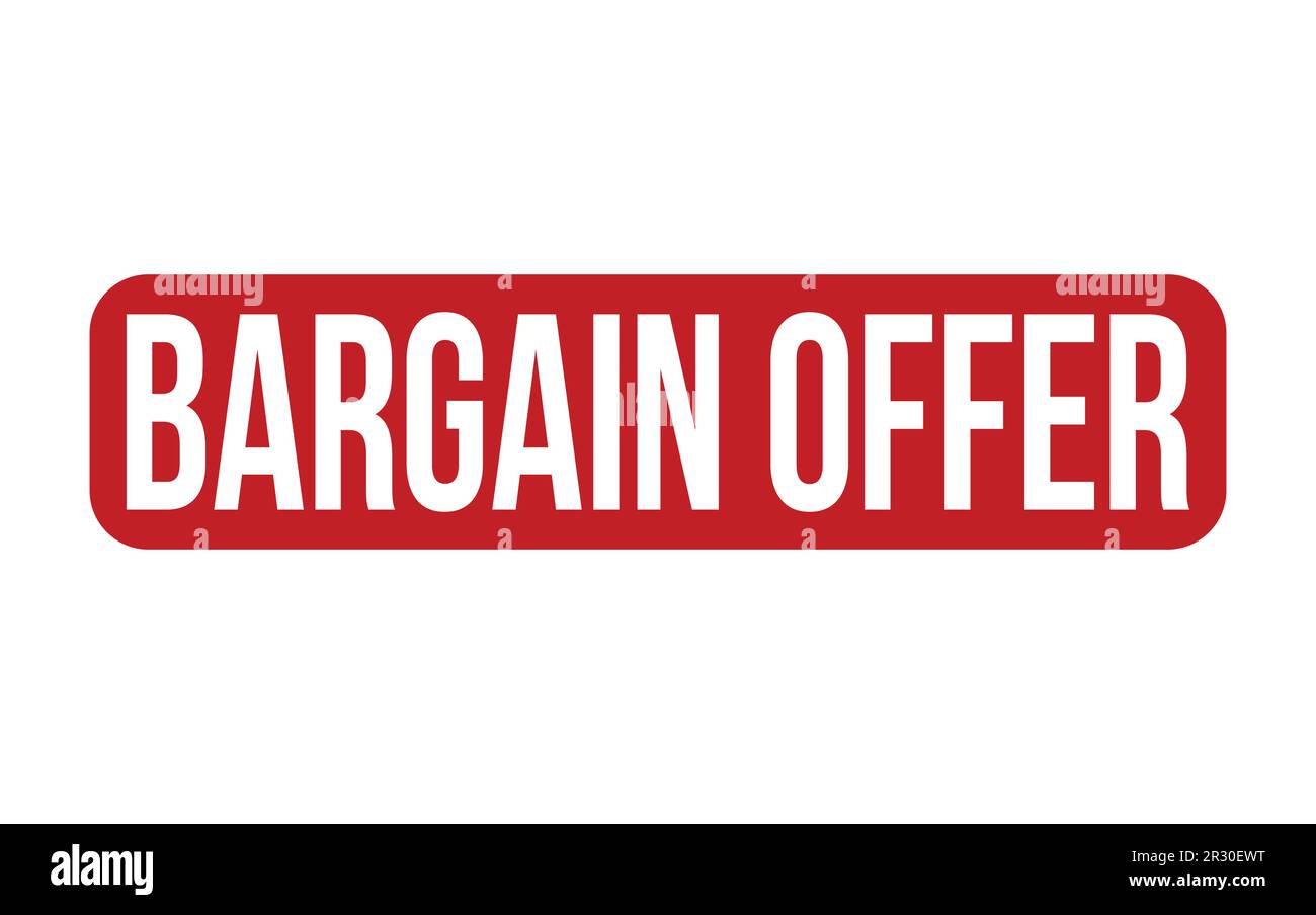 Bargain offer Rubber Stamp Seal Vector Stock Vector Image & Art - Alamy