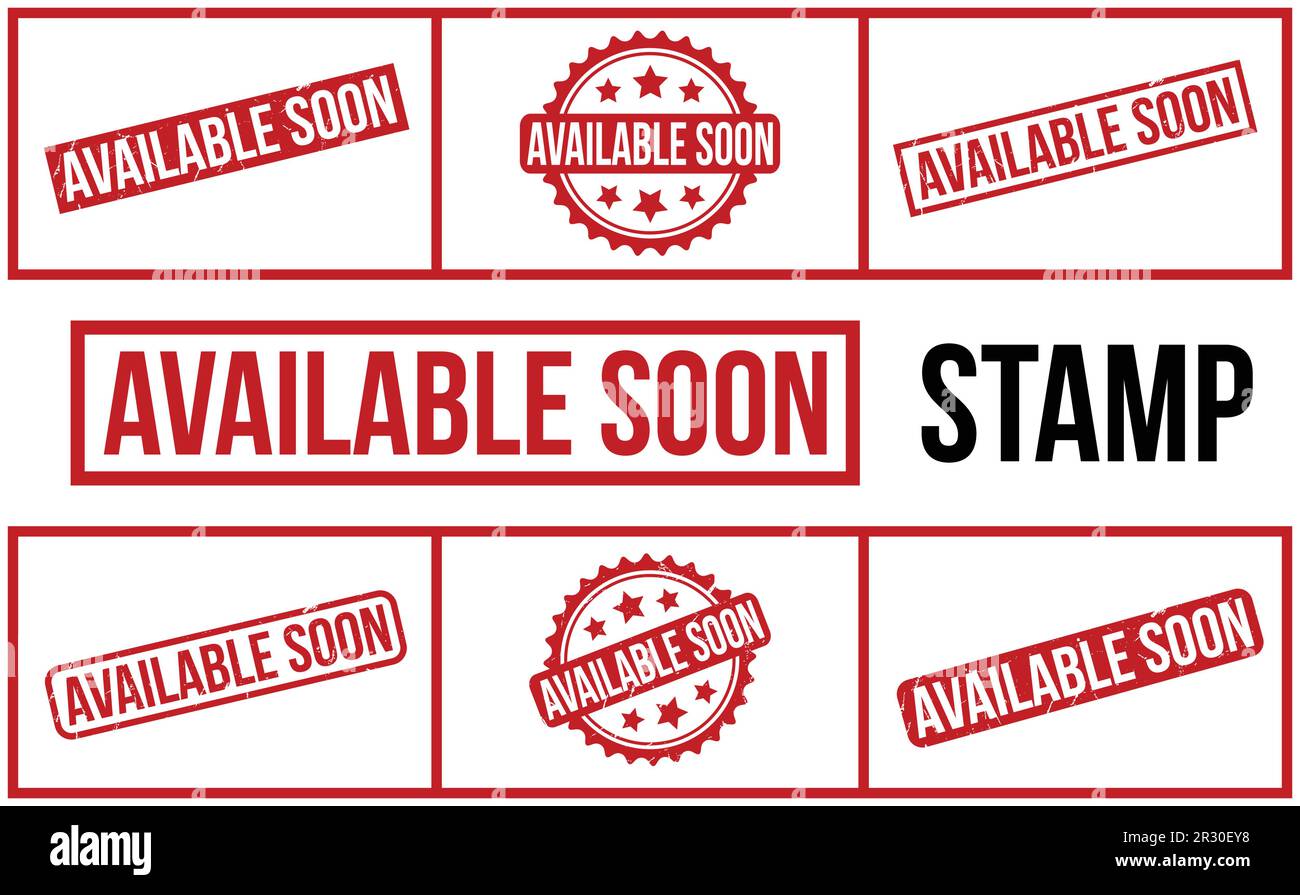 Available Here rubber grunge stamp set vector Stock Vector Image & Art ...