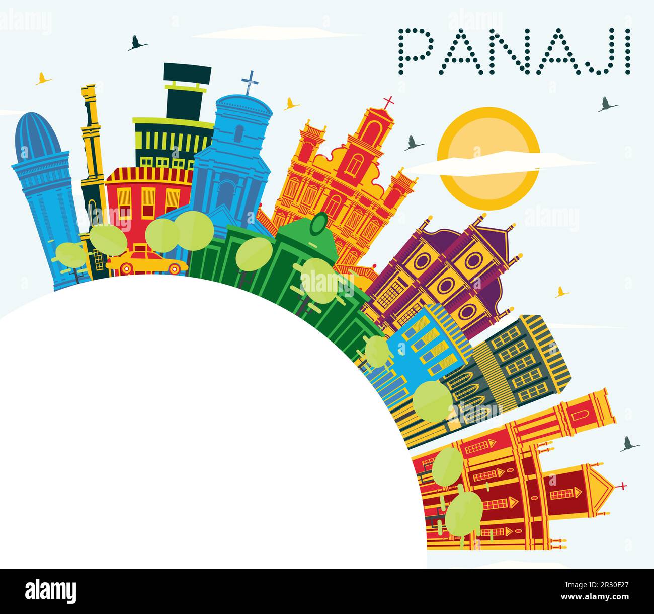 Panjim Stock Vector Images - Alamy