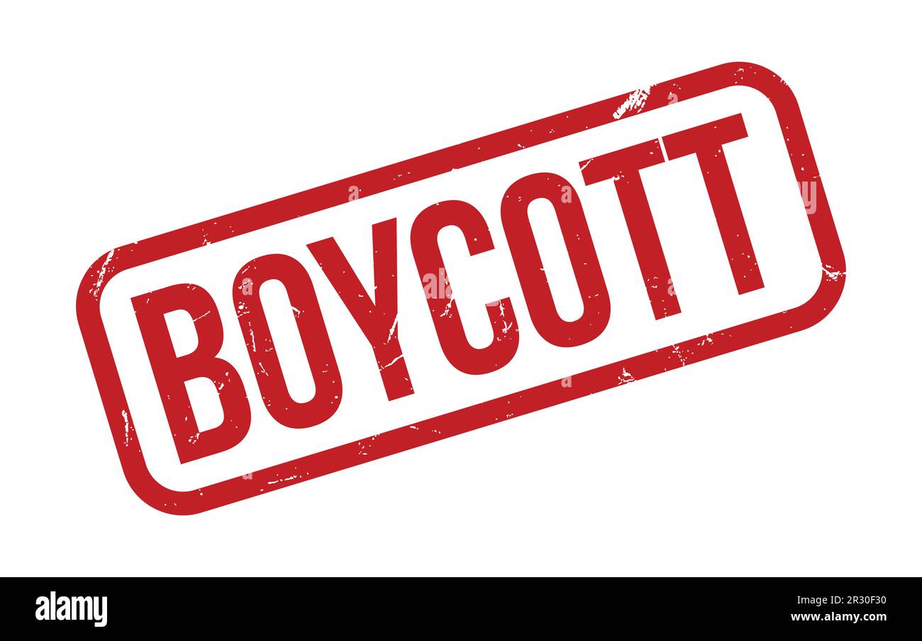 Boycott rubber stamp Cut Out Stock Images & Pictures - Alamy
