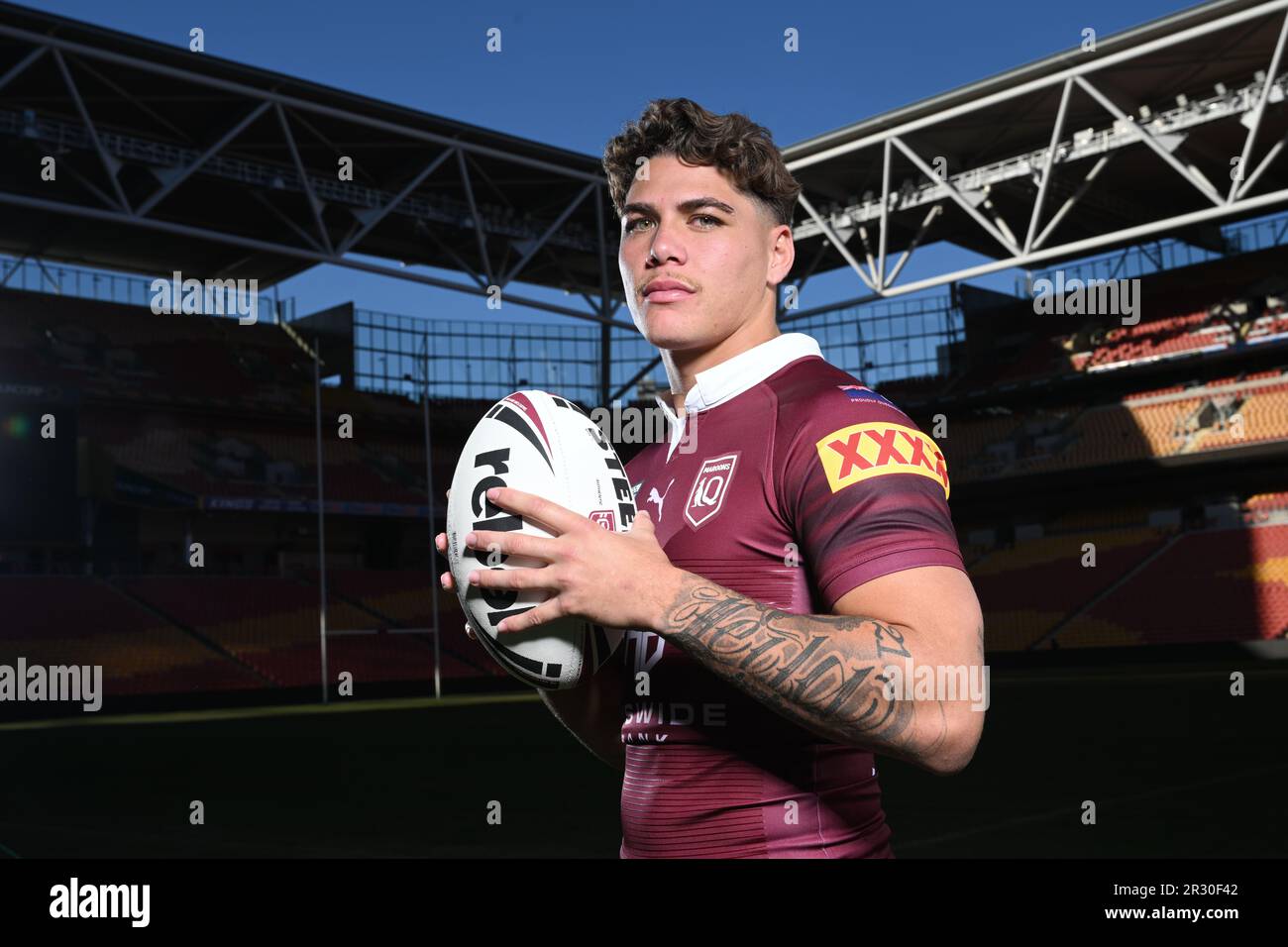 Reece Walsh of the Maroons poses for a photograph during the 2023 State ...
