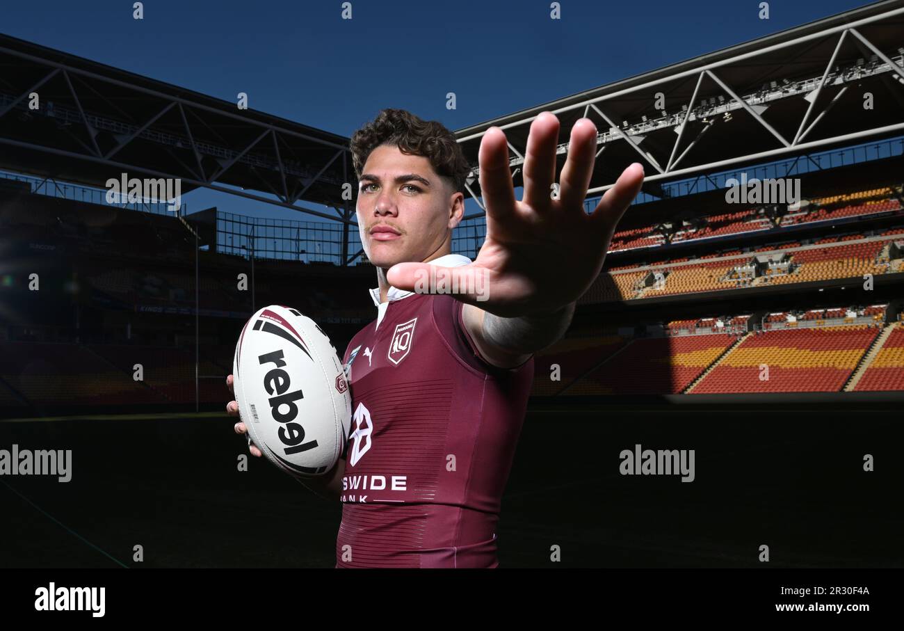 Reece Walsh of the Maroons poses for a photograph during the 2023 State ...