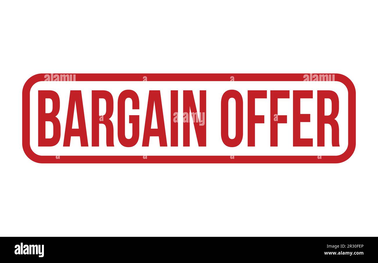 Bargain offer Rubber Stamp Seal Vector Stock Vector Image & Art - Alamy