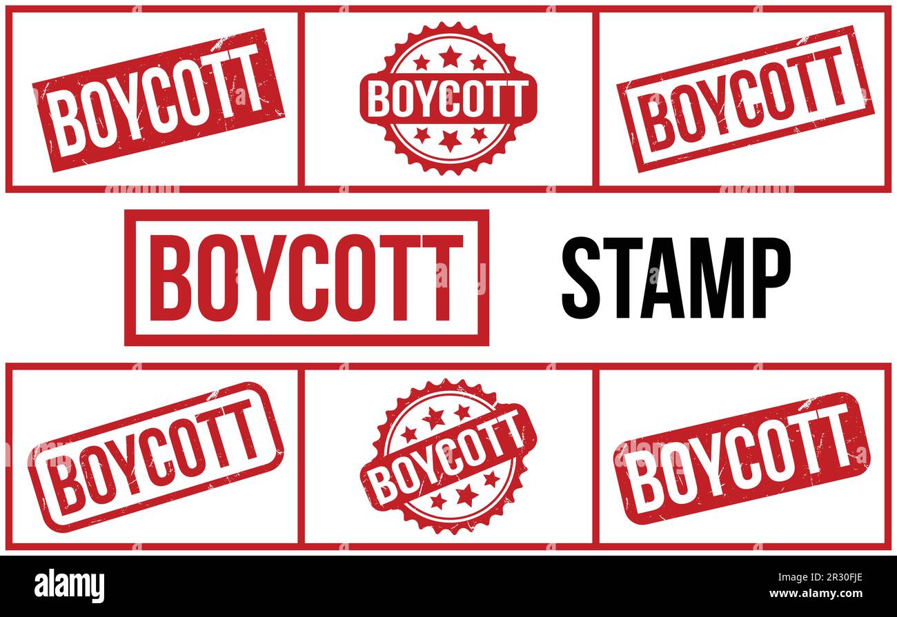 Boycott vector vectors Cut Out Stock Images & Pictures - Alamy