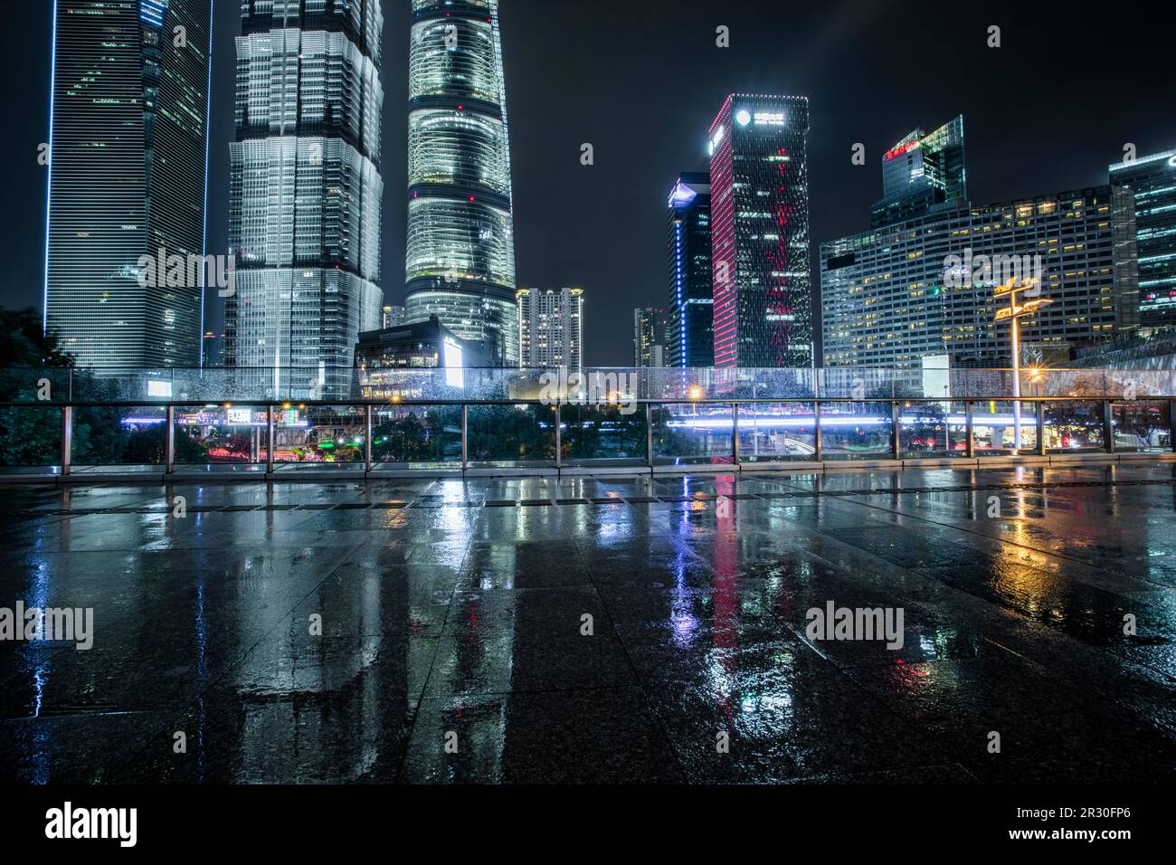 Shanghai cityscape at night,China Stock Photo - Alamy