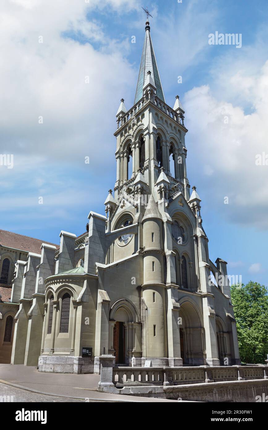 Church of St Peter and Paul in the old town of Bern Switzerland Stock ...