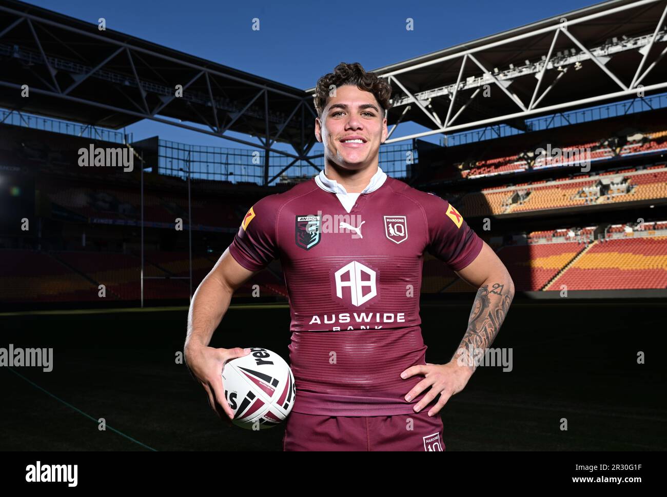 Reece Walsh of the Maroons poses for a photograph during the 2023 State ...