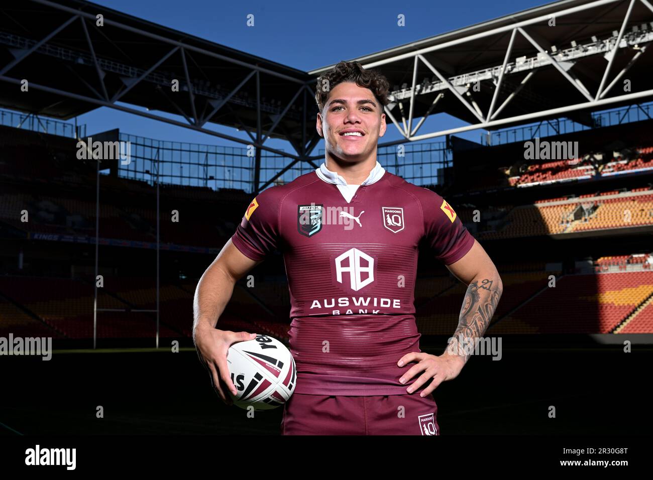 Reece Walsh of the Maroons poses for a photograph during the 2023 State of Origin Queensland ...