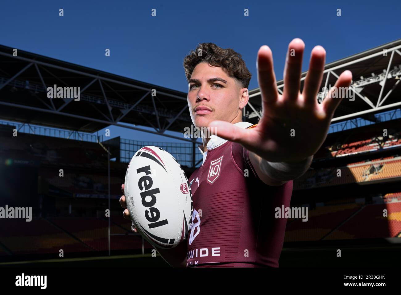 Reece Walsh of the Maroons poses for a photograph during the 2023 State ...