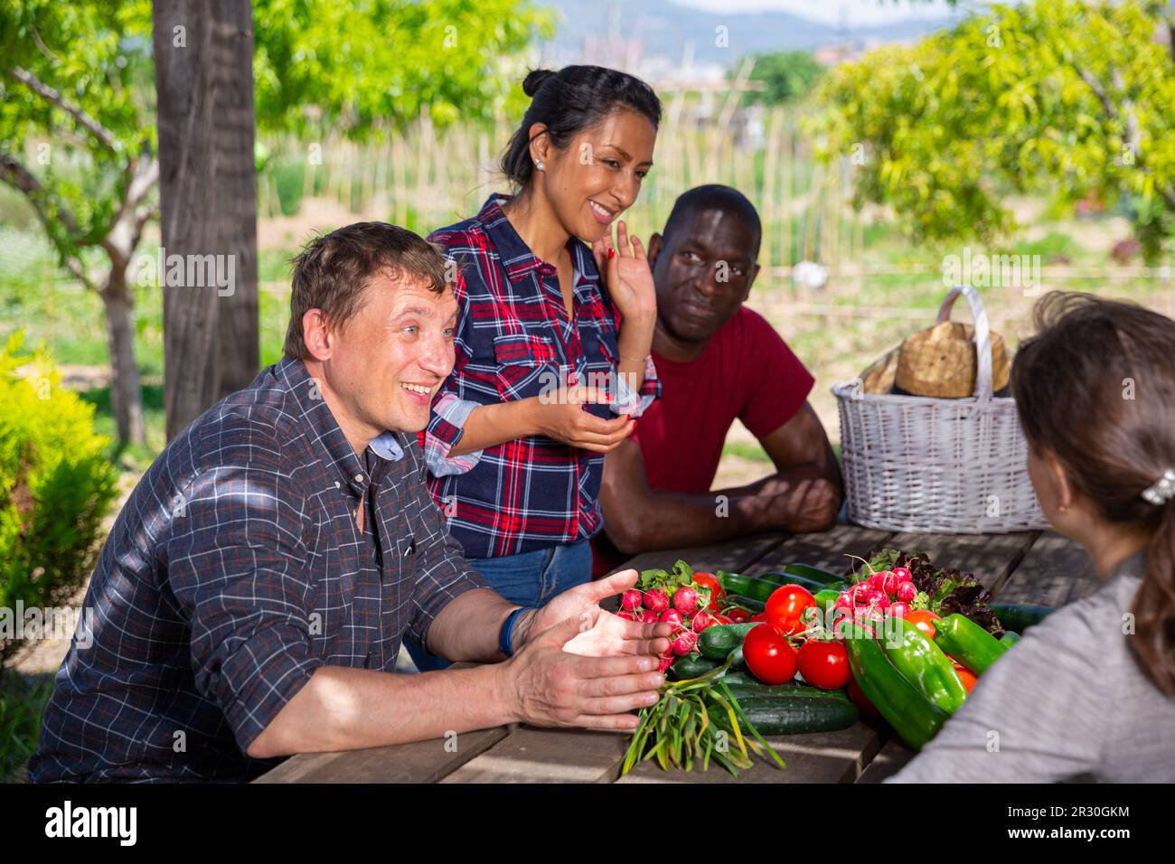 Conversation table in village hi-res stock photography and images - Alamy