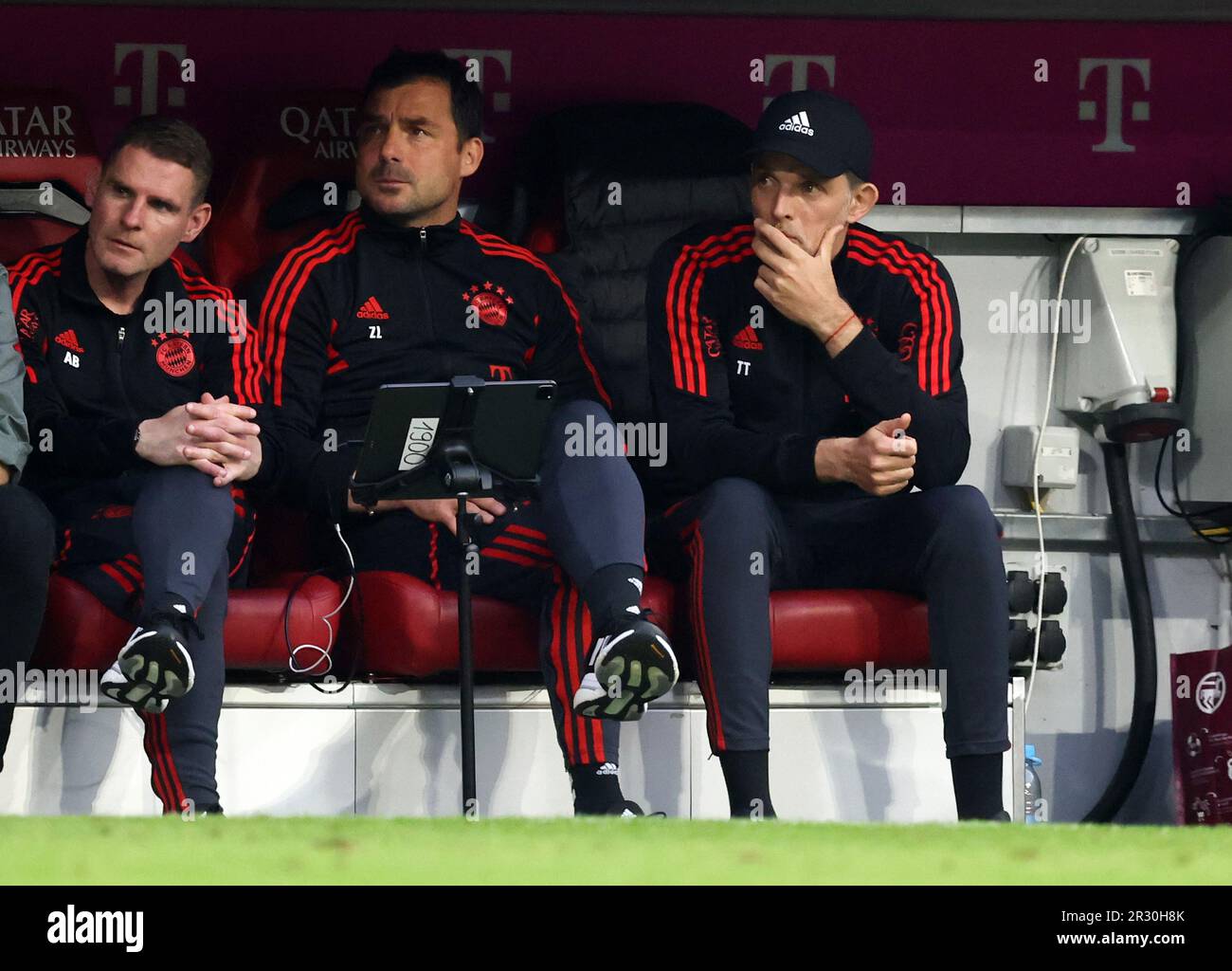 enttŠuscht Coach Thomas Tuchel of Bayern Muenchen FC Bayern Muenchen ...