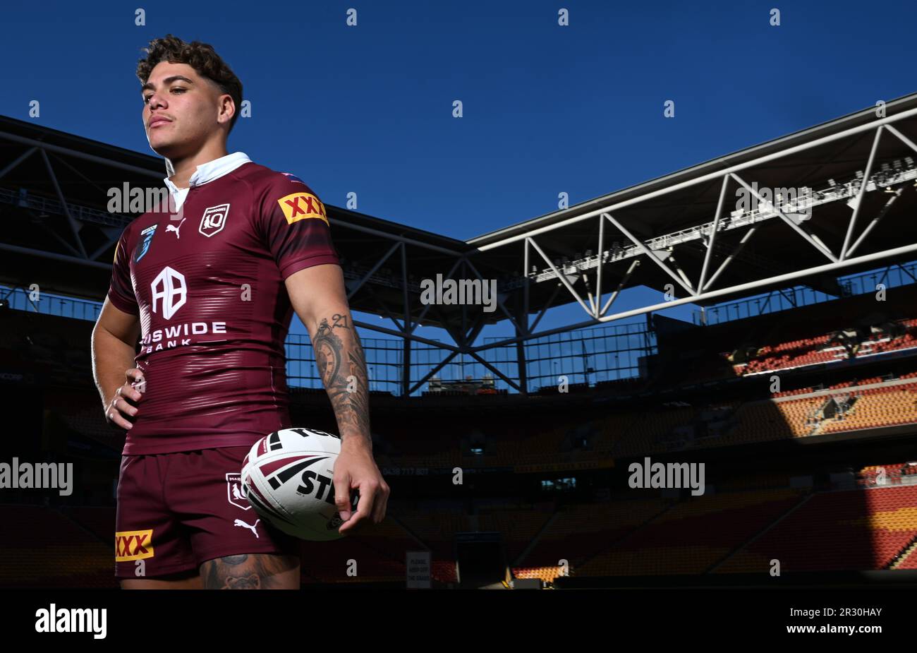 Reece Walsh of the Maroons is seen during the 2023 State of Origin ...
