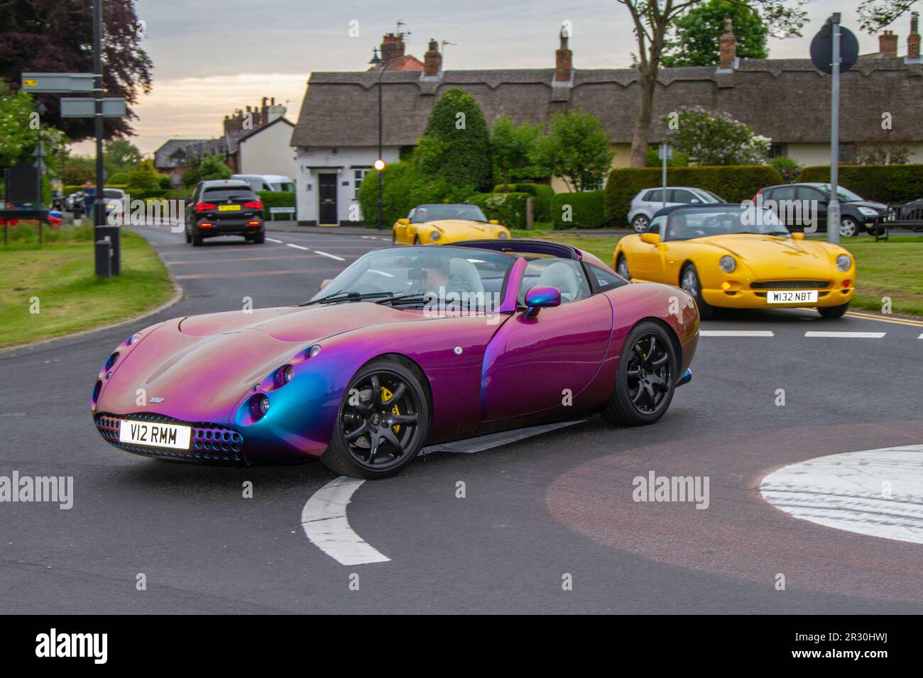 2001 British TVR Tuscan Blue Car Roadster Petrol 3996 cc en route to ...