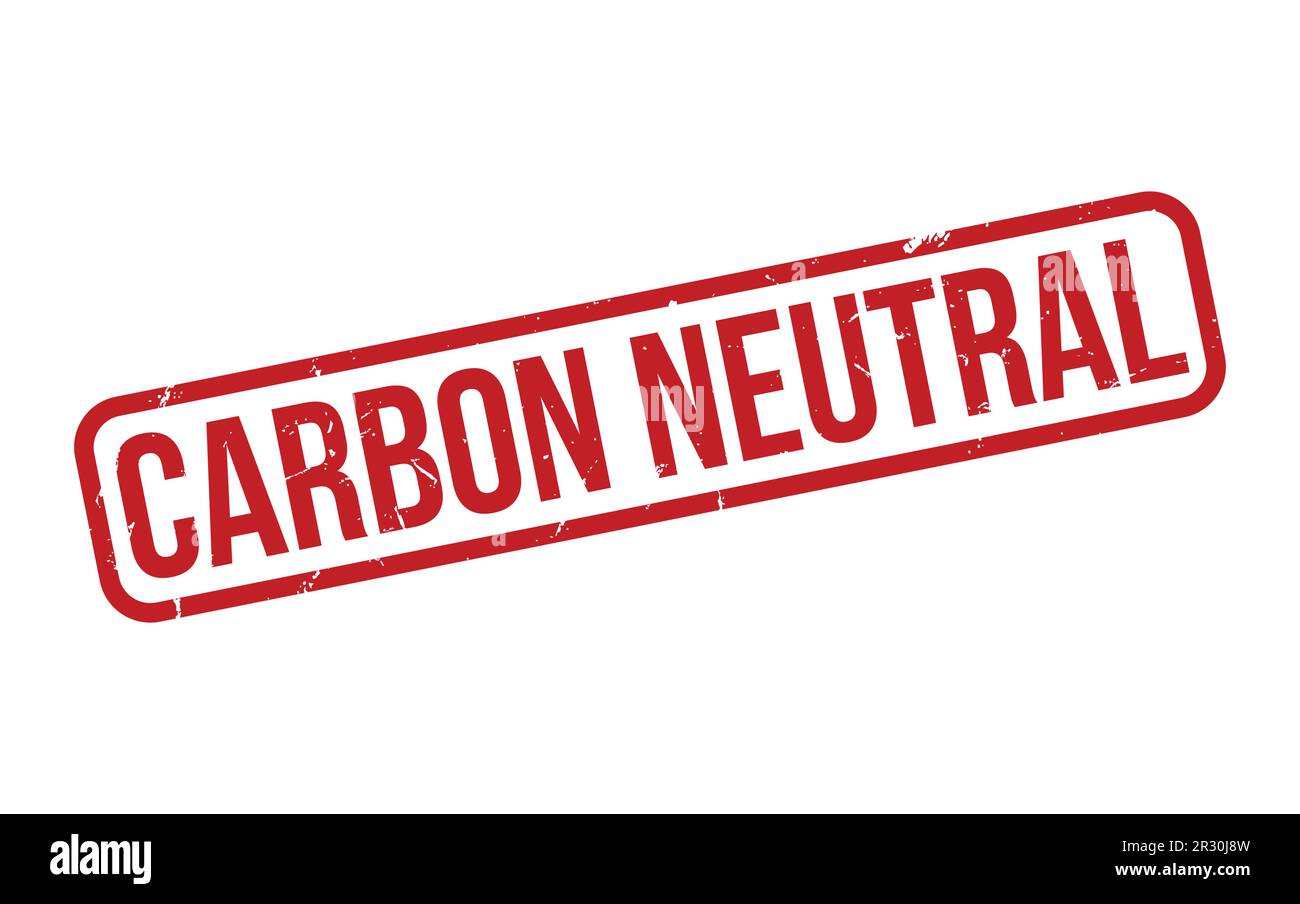 Red Carbon Neutral Rubber Stamp Seal Vector Stock Vector Image & Art ...