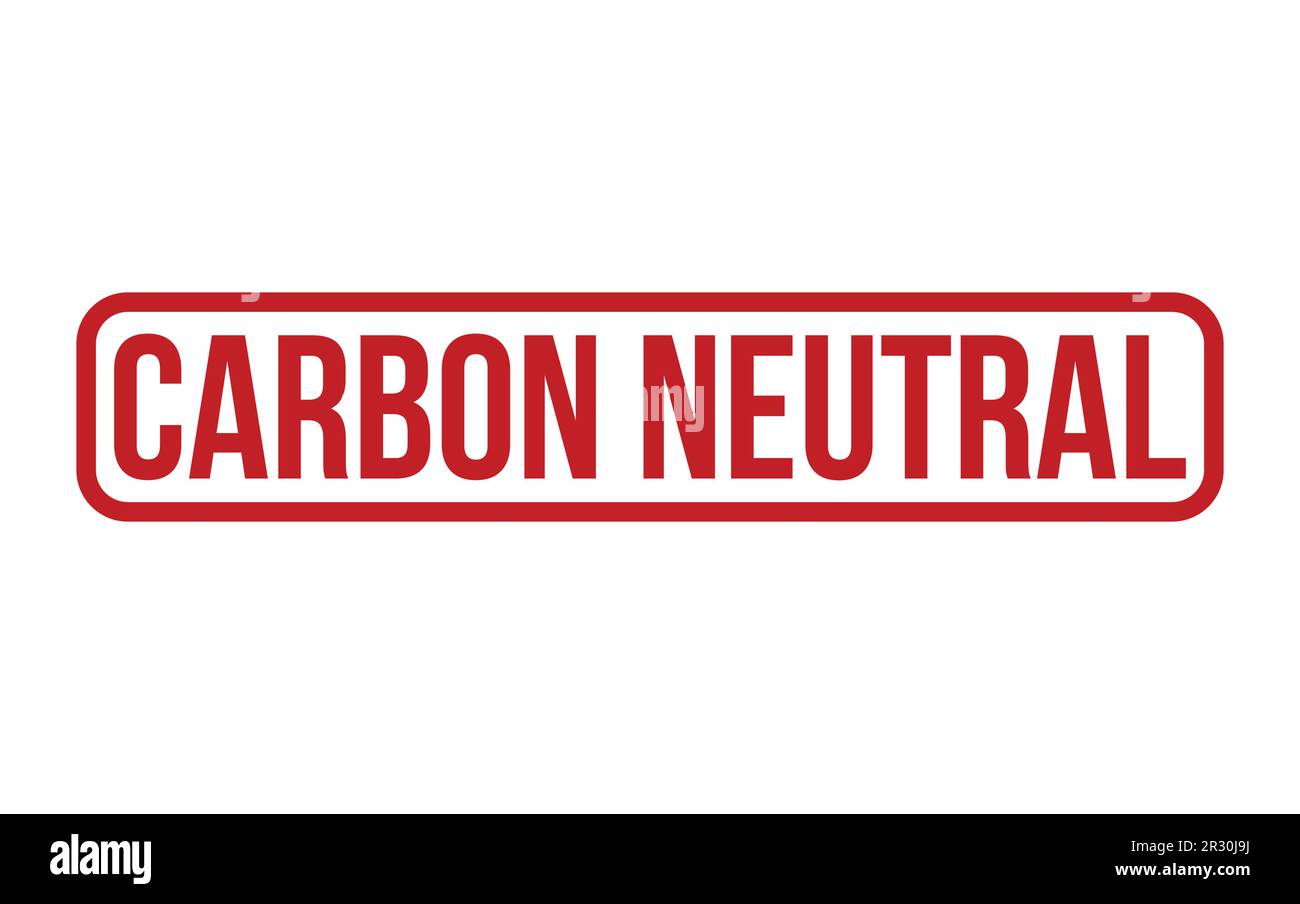 Red Carbon Neutral Rubber Stamp Seal Vector Stock Vector Image & Art ...