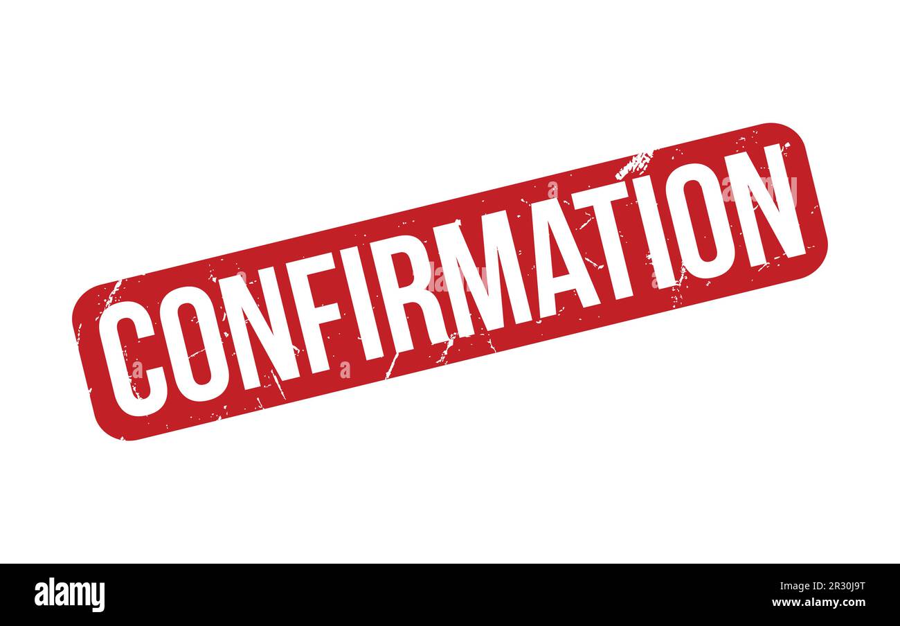 Red Confirmation Rubber Stamp Seal Vector Stock Vector Image & Art - Alamy