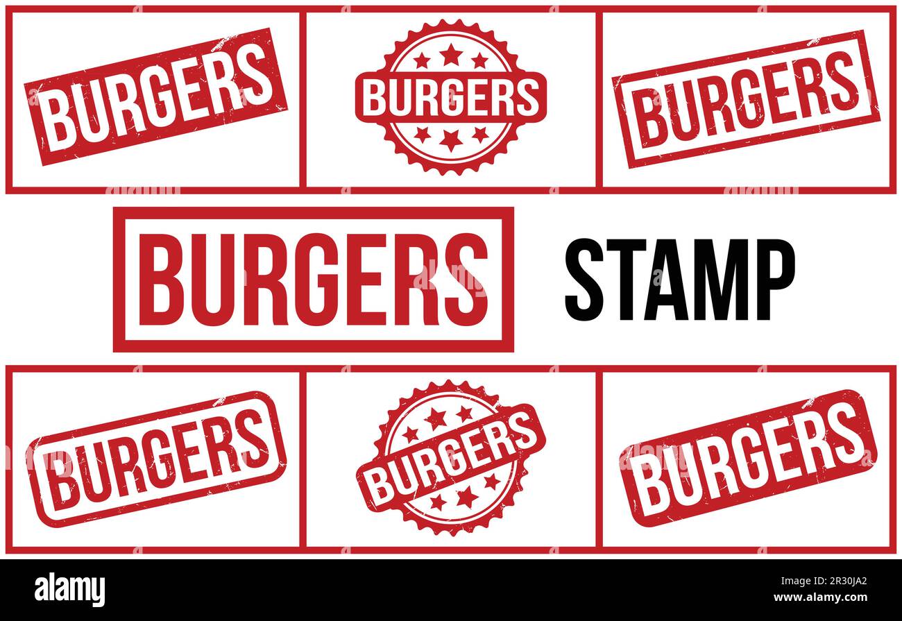 Set of burgers Stock Vector Images - Alamy