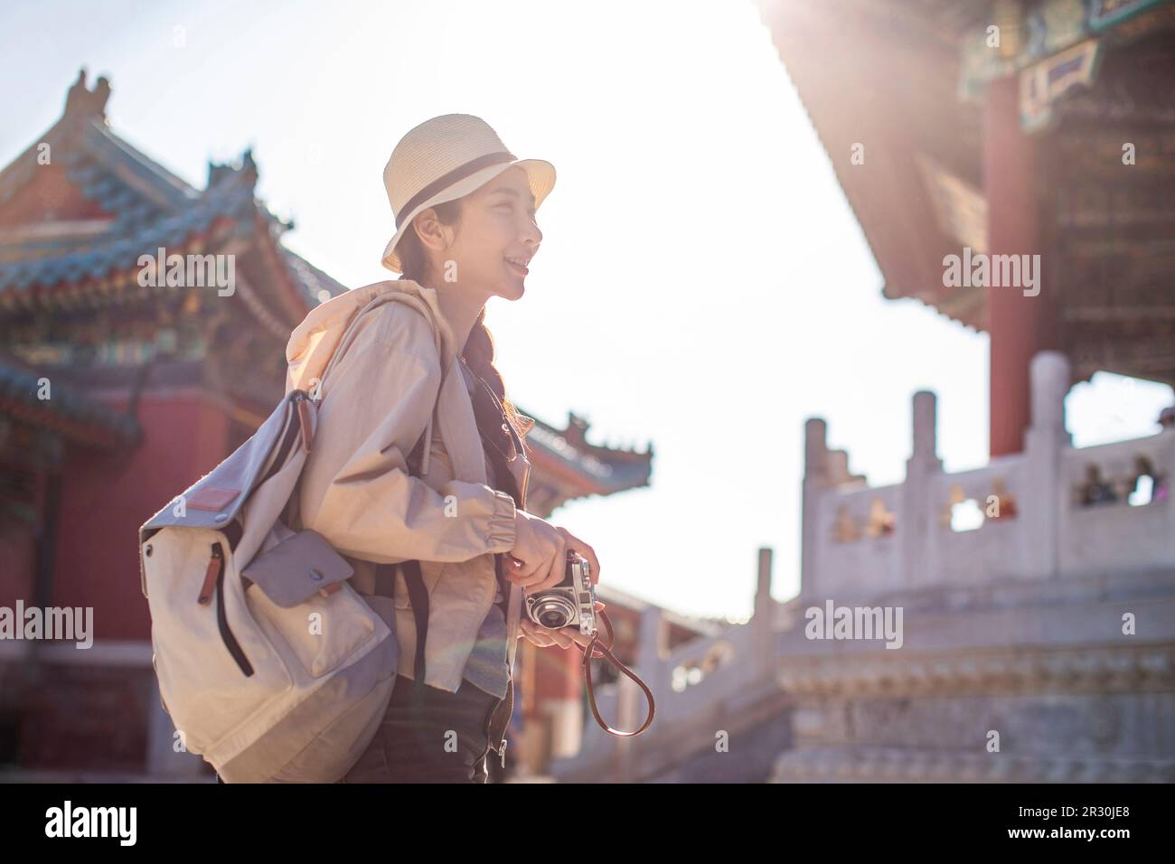 Adults asian chinese day outdoors tourism travel architecture hi-res ...