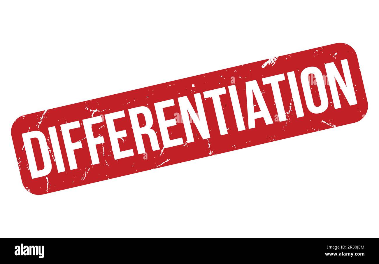 Red Differentiation Rubber Stamp Seal Vector Stock Vector Image & Art - Alamy