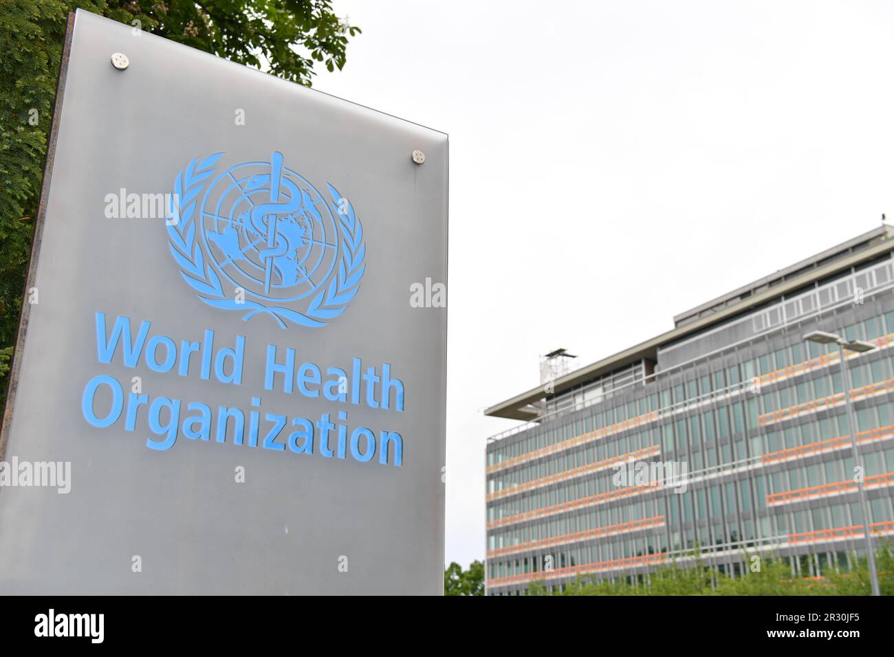 Geneva. 21st May, 2023. This photo taken on May 21, 2023 shows a logo ...