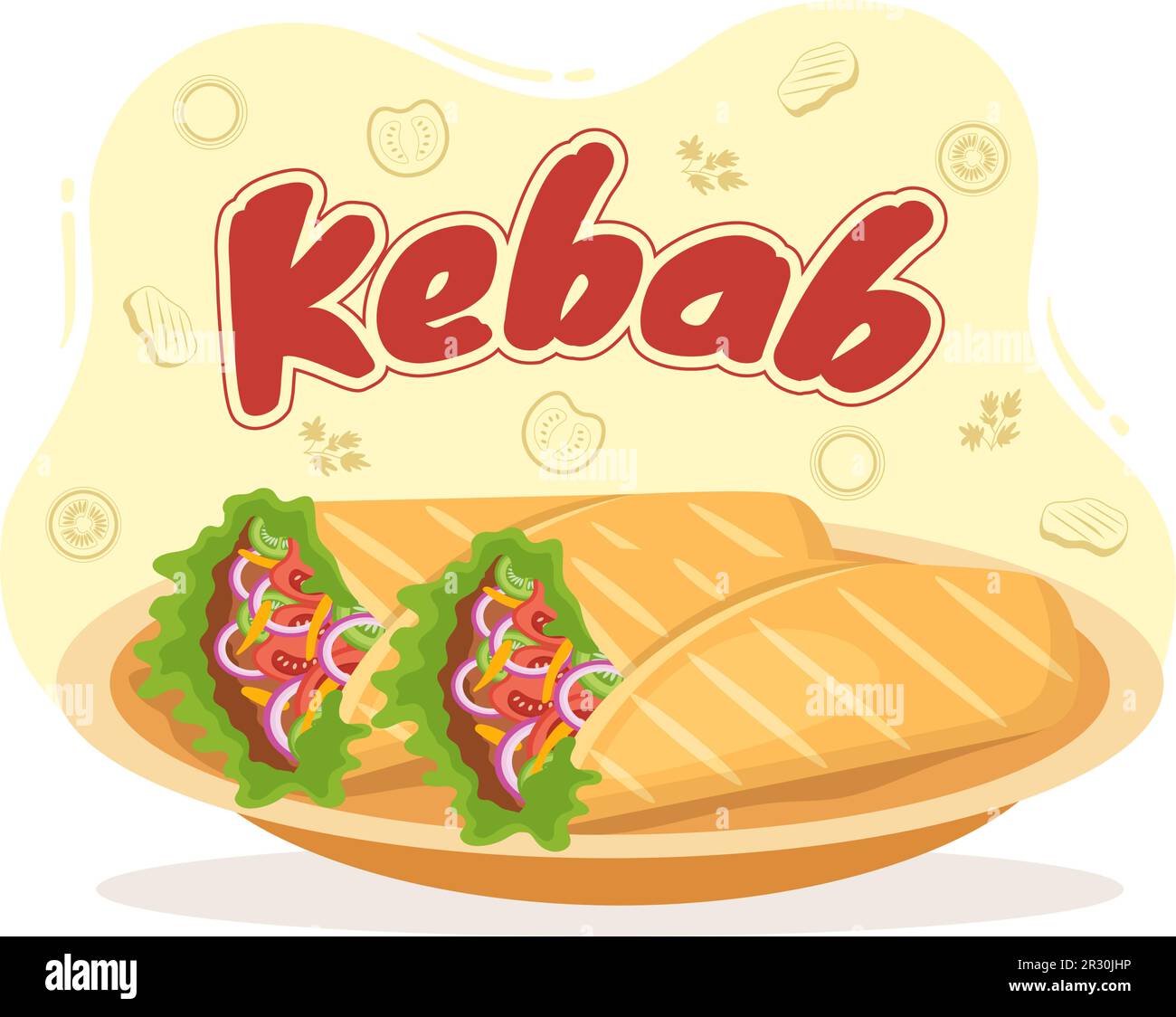 Chicken wrap Stock Vector Images - Alamy