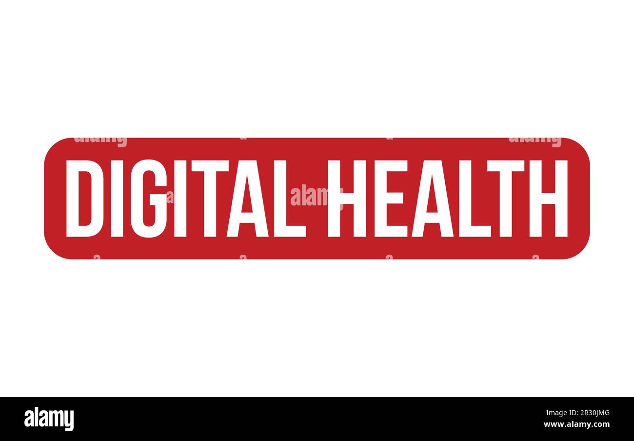 Red Digital Health Rubber Stamp Seal Vector Stock Vector Image & Art ...