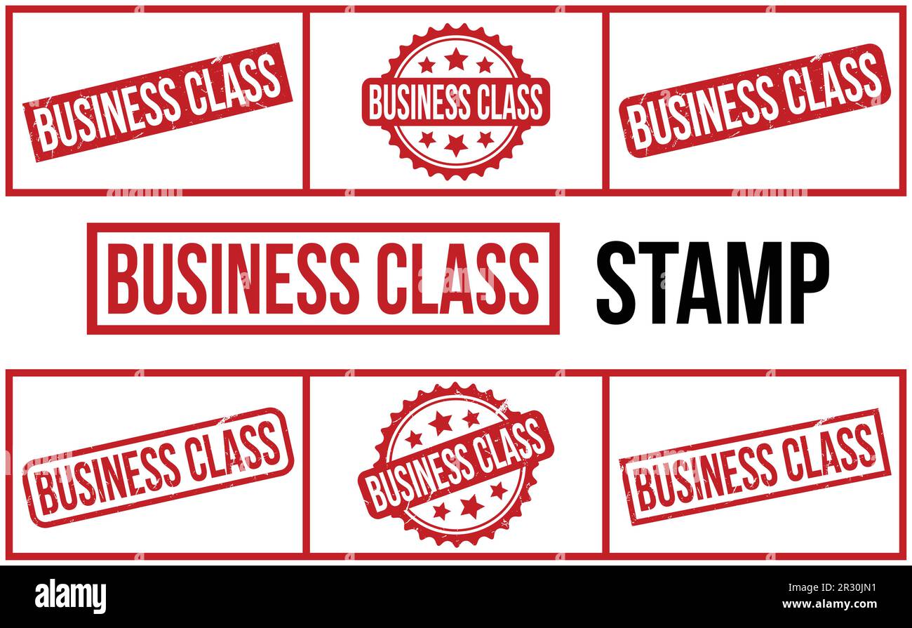 Business Class Rubber Stamp set Vector Stock Vector Image & Art - Alamy