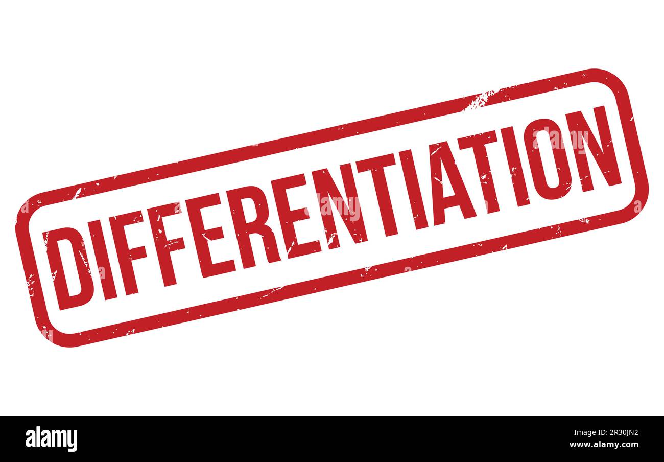 Red Differentiation Rubber Stamp Seal Vector Stock Vector Image & Art - Alamy