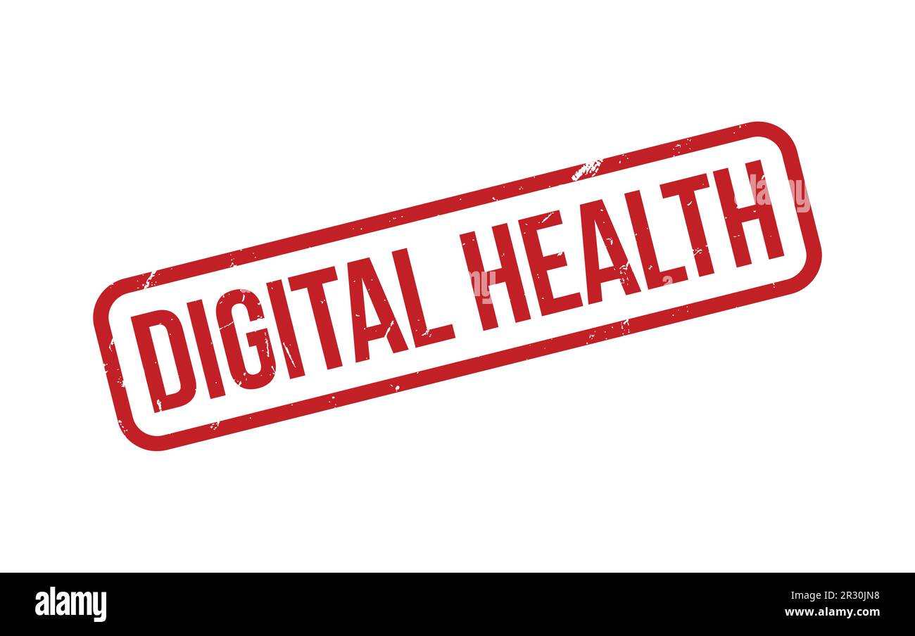 Red Digital Health Rubber Stamp Seal Vector Stock Vector Image & Art ...